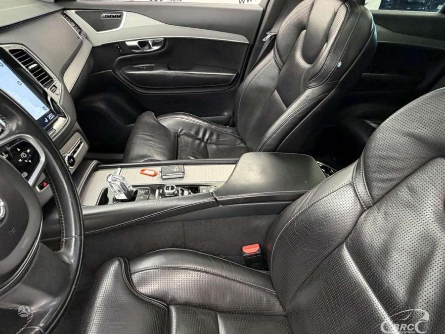 Grey Volvo XC90 2016 in Vilnius, with an engine capacity of 1.97 L and mileage of 315 thousand km for 17900 €, photo 28 on AUTOMOTO.COM.LV