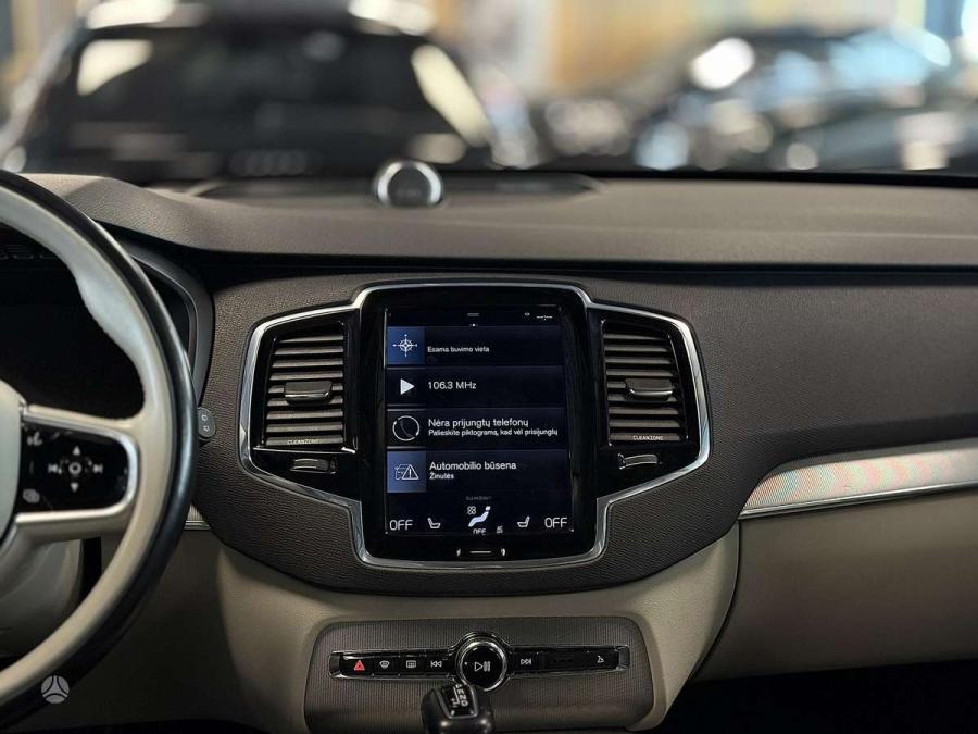 Grey Volvo XC90 2016 in Klaipeda, with an engine capacity of 2.00 L and mileage of 251 thousand km for 23500 €, photo 20 on AUTOMOTO.COM.LV