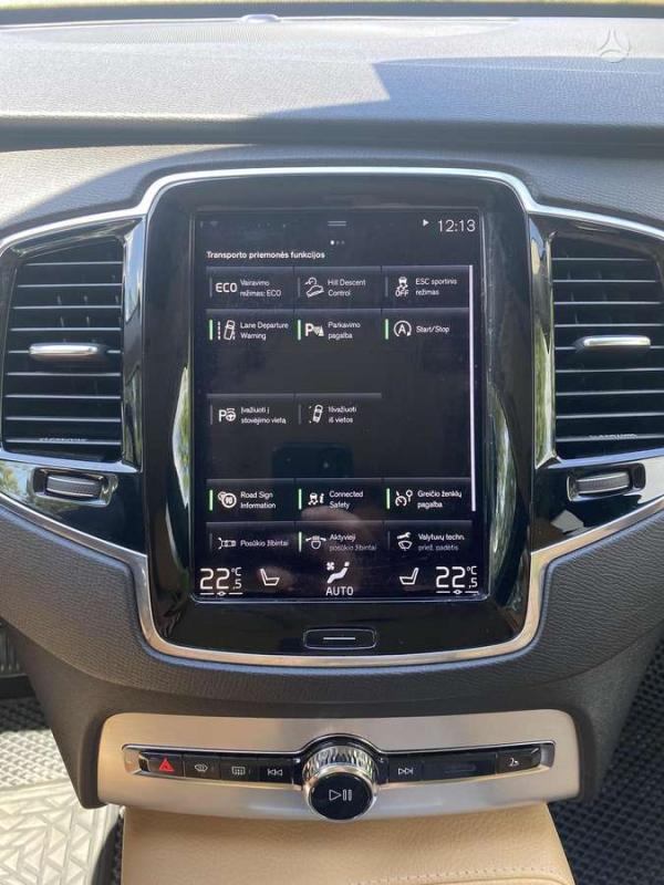 Grey Volvo XC90 2016 in Vilnius, with an engine capacity of 1.97 L and mileage of 250 thousand km for 16600 €, photo 10 on AUTOMOTO.COM.LV