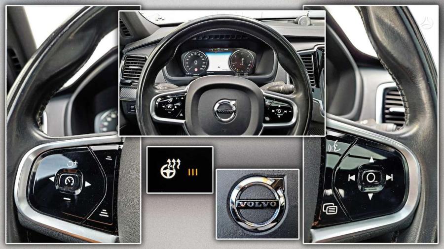Grey Volvo XC90 2016 in Vilnius, with an engine capacity of 1.97 L and mileage of 245 thousand km for 20990 €, photo 24 on AUTOMOTO.COM.LV