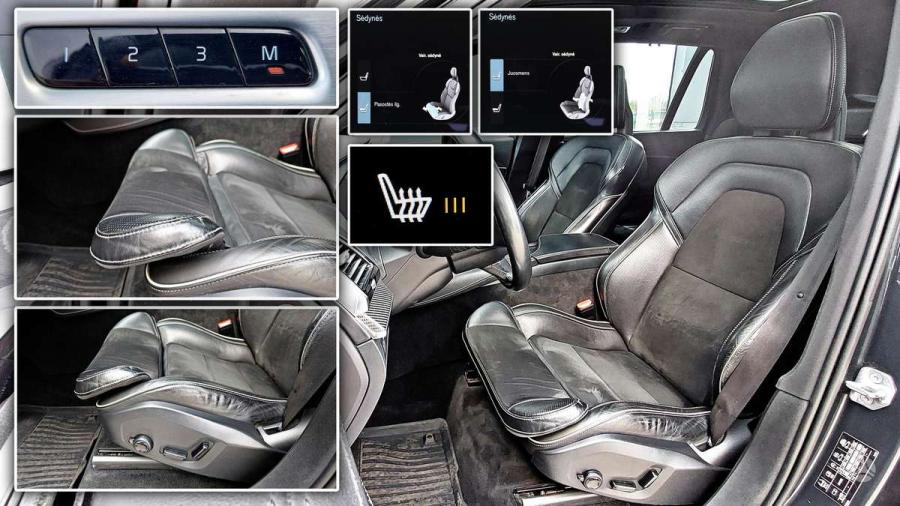 Grey Volvo XC90 2016 in Vilnius, with an engine capacity of 1.97 L and mileage of 245 thousand km for 20990 €, photo 29 on AUTOMOTO.COM.LV