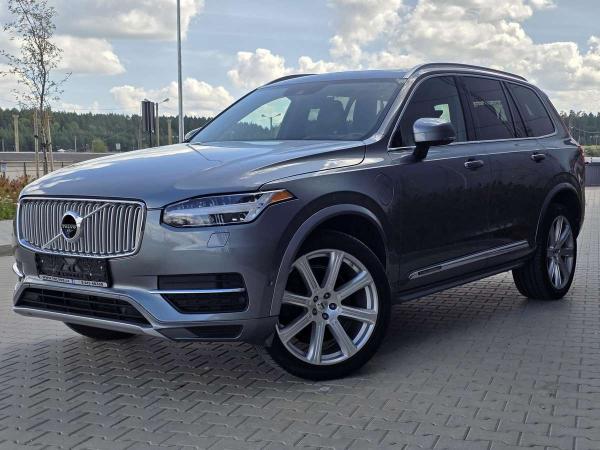 Grey Volvo XC90 2016 in Vilnius, with an engine capacity of 1.97 L and mileage of 158 thousand km for 22500 €, photo 1 on AUTOMOTO.COM.LV