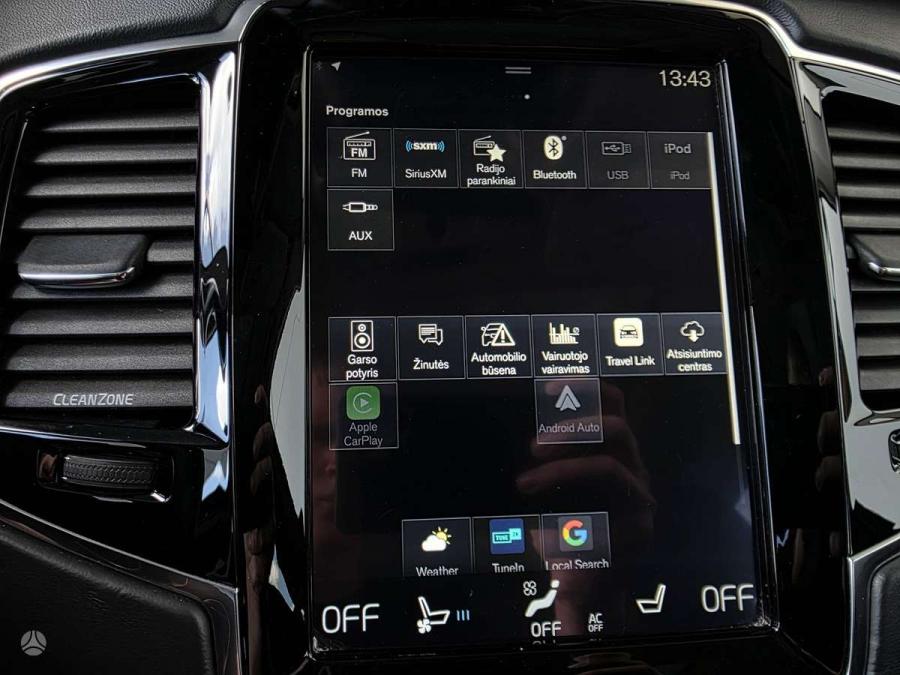 Pelēks Volvo XC90 2016 Viļņa, ar dzinēja tilpumu 1.97 L un nobraukumu 158 tūkst. km par 22500 €, foto 24 vietnē AUTOMOTO.COM.LV
