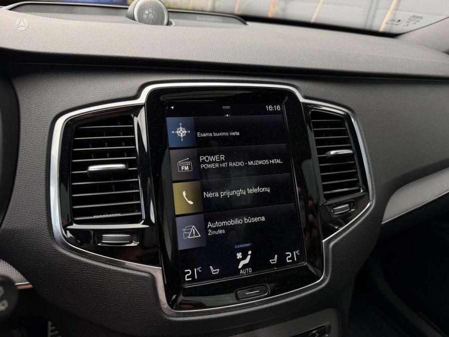 Pelēks Volvo XC90 2016 Viļņa, ar dzinēja tilpumu 1.97 L un nobraukumu 150 tūkst. km par 20800 €, foto 17 vietnē AUTOMOTO.COM.LV