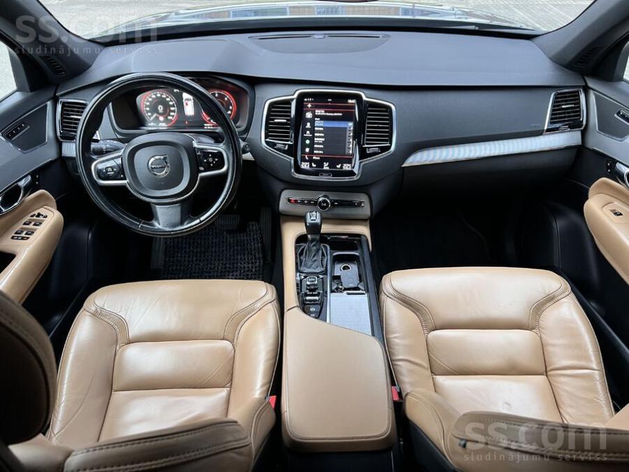 Grey Volvo XC90 2016 in Riga, with an engine capacity of 2.00 L and mileage of 289 thousand km for 16490 €, photo 13 on AUTOMOTO.COM.LV