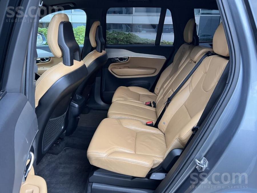 Grey Volvo XC90 2016 in Riga, with an engine capacity of 2.00 L and mileage of 289 thousand km for 16490 €, photo 17 on AUTOMOTO.COM.LV