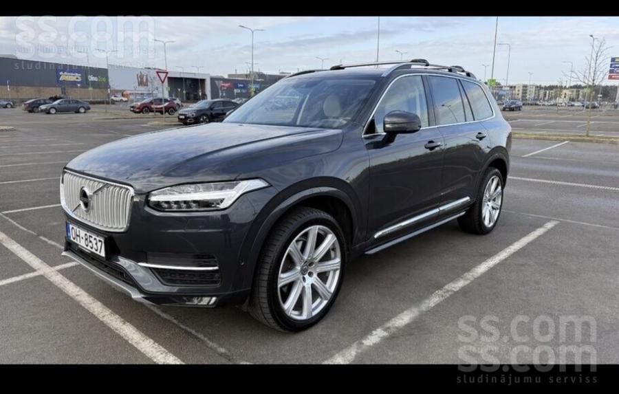 Grey Volvo XC90 2016 in Riga, with an engine capacity of 2.00 L and mileage of 272 thousand km for 17700 €, photo 5 on AUTOMOTO.COM.LV