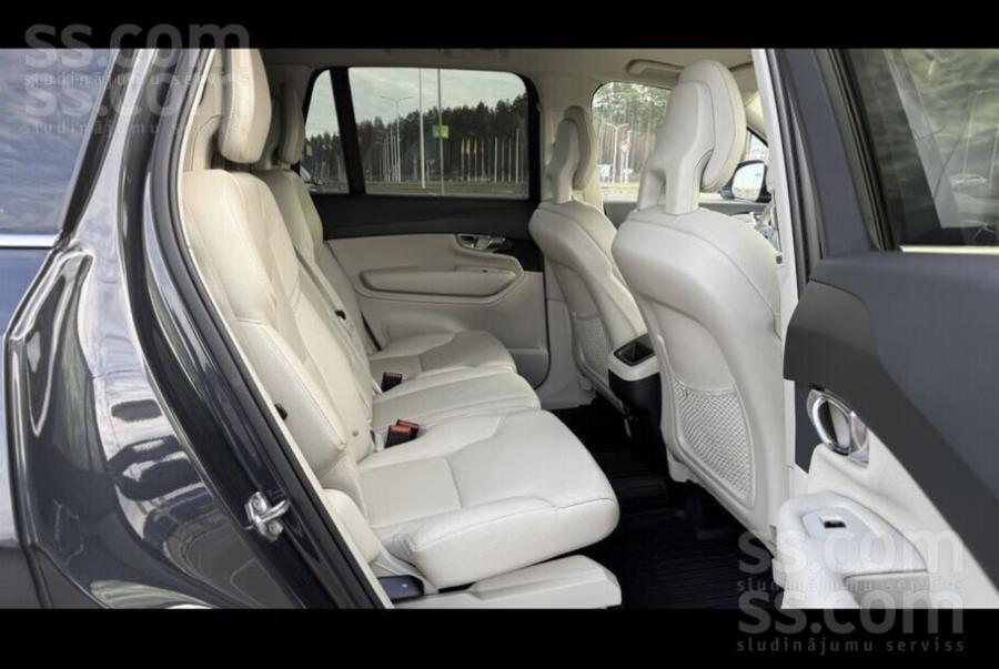 Grey Volvo XC90 2016 in Riga, with an engine capacity of 2.00 L and mileage of 272 thousand km for 17700 €, photo 15 on AUTOMOTO.COM.LV