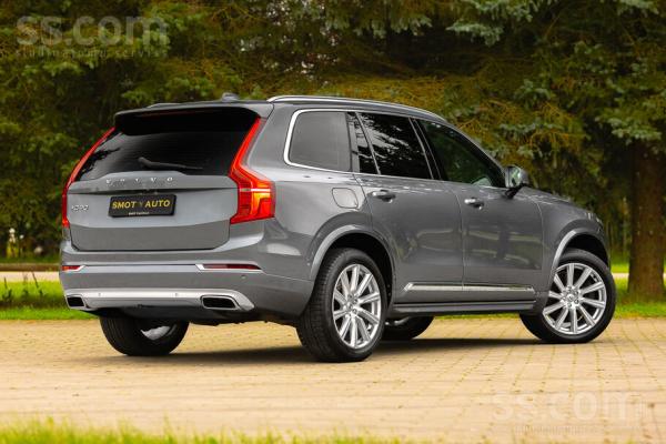 Grey Volvo XC90 2017 in Jelgava, with an engine capacity of 2.00 L and mileage of 0 thousand km for 28500 €, photo 7 on AUTOMOTO.COM.LV