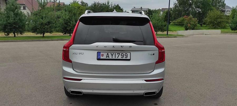 Pelēks Volvo XC90 2017 Kauņa, ar dzinēja tilpumu 1.97 L un nobraukumu 122 tūkst. km par 23200 €, foto 5 vietnē AUTOMOTO.COM.LV