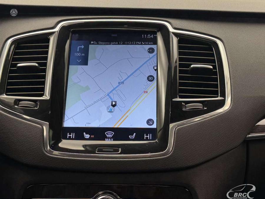Grey Volvo XC90 2017 in Vilnius, with an engine capacity of 1.97 L and mileage of 280 thousand km for 13900 €, photo 19 on AUTOMOTO.COM.LV