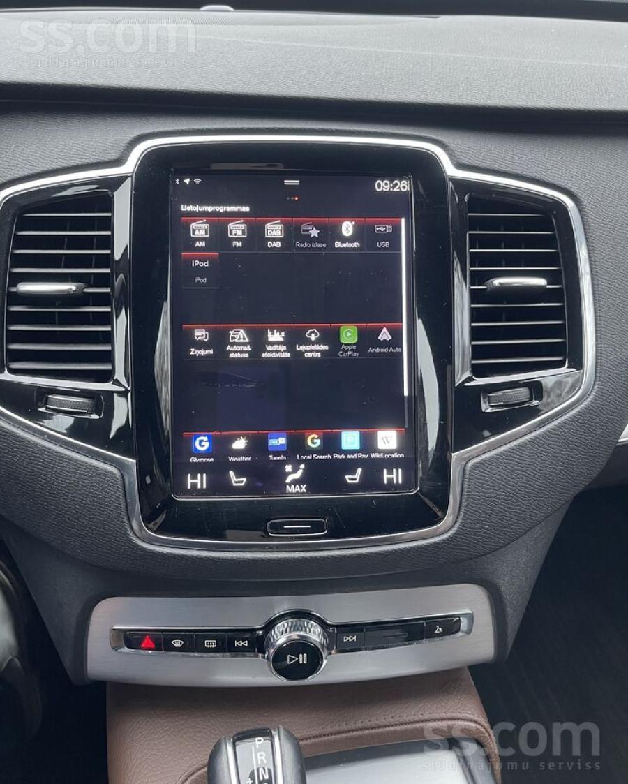 Grey Volvo XC90 2018 in Riga, with an engine capacity of 2.00 L and mileage of 0 thousand km for 27900 €, photo 11 on AUTOMOTO.COM.LV