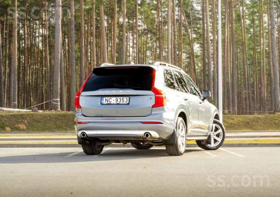Grey Volvo XC90 2018 in Riga, with an engine capacity of 2.00 L and mileage of 243 thousand km for 22290 €, photo 6 on AUTOMOTO.COM.LV