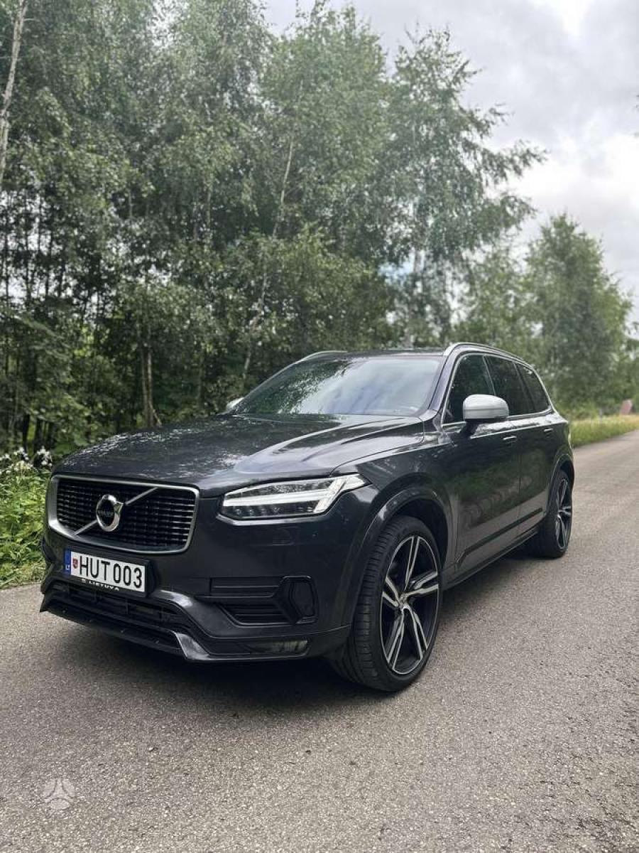 Pelēks Volvo XC90 2018 Lazdijai, ar dzinēja tilpumu 1.97 L un nobraukumu 180 tūkst. km par 27500 €, foto 4 vietnē AUTOMOTO.COM.LV