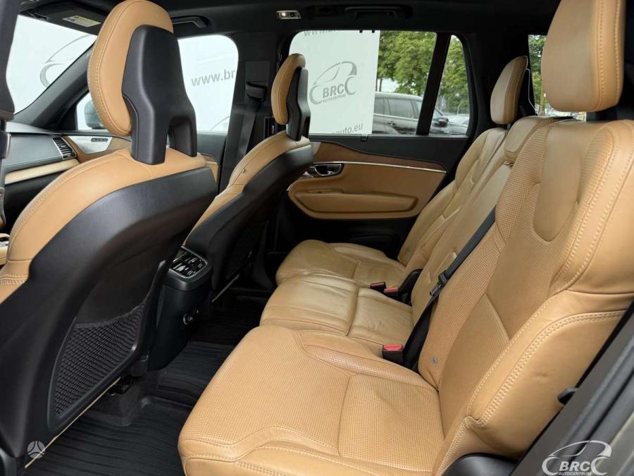 Grey Volvo XC90 2018 in Klaipeda, with an engine capacity of 1.97 L and mileage of 135 thousand km for 22900 €, photo 19 on AUTOMOTO.COM.LV