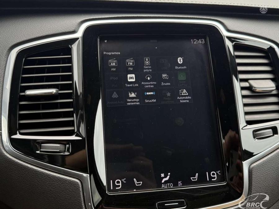 Grey Volvo XC90 2018 in Klaipeda, with an engine capacity of 1.97 L and mileage of 135 thousand km for 22900 €, photo 30 on AUTOMOTO.COM.LV