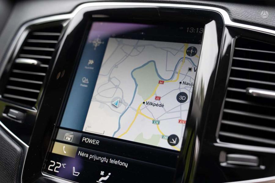 Grey Volvo XC90 2018 in Vilnius, with an engine capacity of 1.97 L and mileage of 146 thousand km for 22000 €, photo 17 on AUTOMOTO.COM.LV