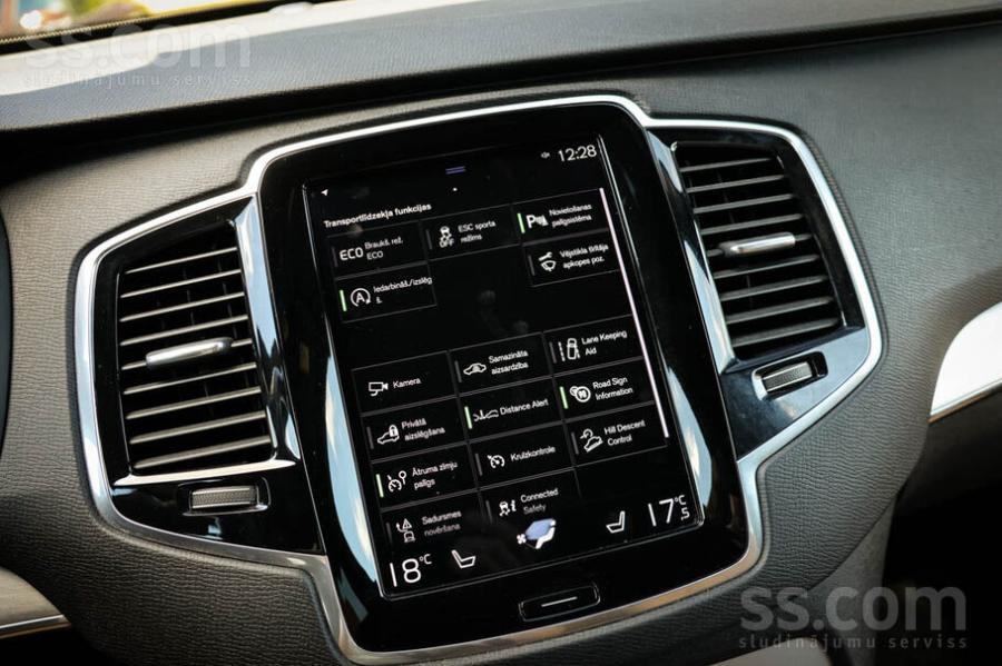 Pelēks Volvo XC90 2018 Tukums, ar dzinēja tilpumu 2.00 L un nobraukumu 202 tūkst. km par 19190 €, foto 17 vietnē AUTOMOTO.COM.LV