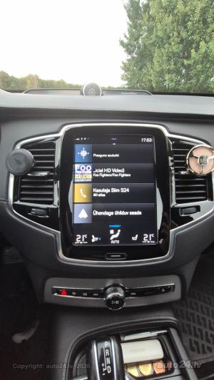 Grey Volvo XC90 2018 in Tallinn, with an engine capacity of 2.00 L and mileage of 190 thousand km for 29000 €, photo 15 on AUTOMOTO.COM.LV