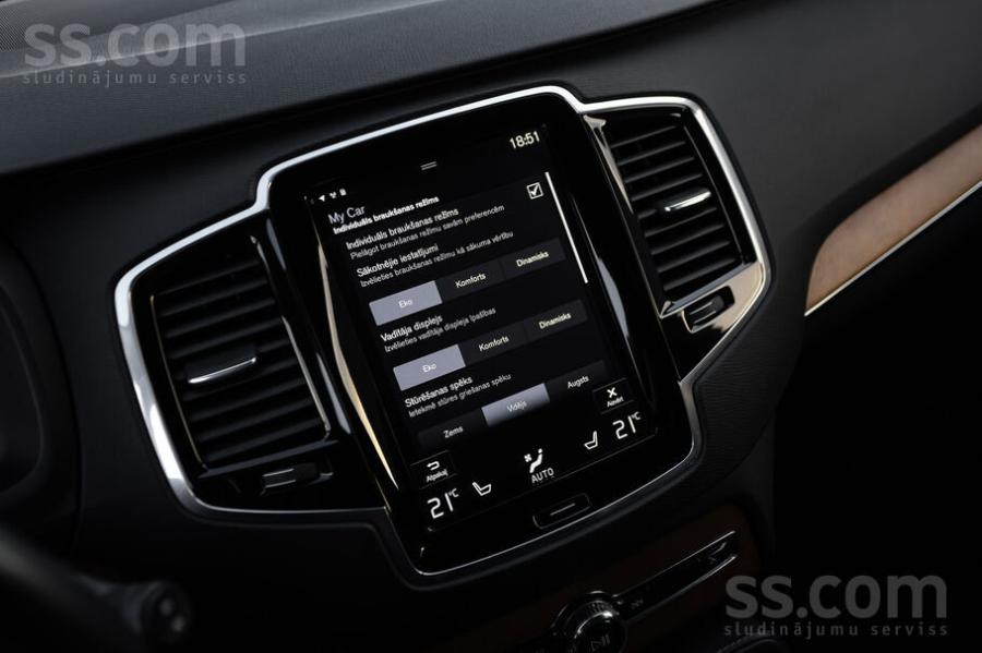 Grey Volvo XC90 2018 in Jelgava, with an engine capacity of 2.00 L and mileage of 238 thousand km for 21990 €, photo 27 on AUTOMOTO.COM.LV