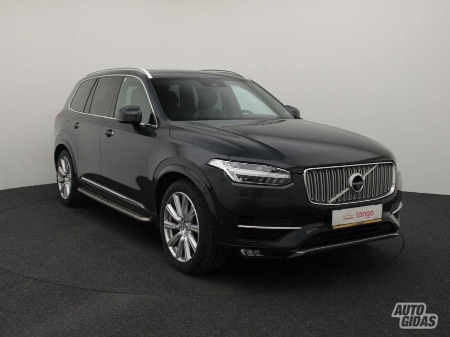 Grey Volvo XC90 2019 in Vilnius, with an engine capacity of 2.00 L and mileage of 207 thousand km for 27999 €, photo 10 on AUTOMOTO.COM.LV