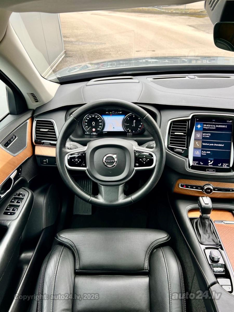 Grey Volvo XC90 2019 in Tallinn, with an engine capacity of 2.00 L and mileage of 172 thousand km for 28500 €, photo 8 on AUTOMOTO.COM.LV