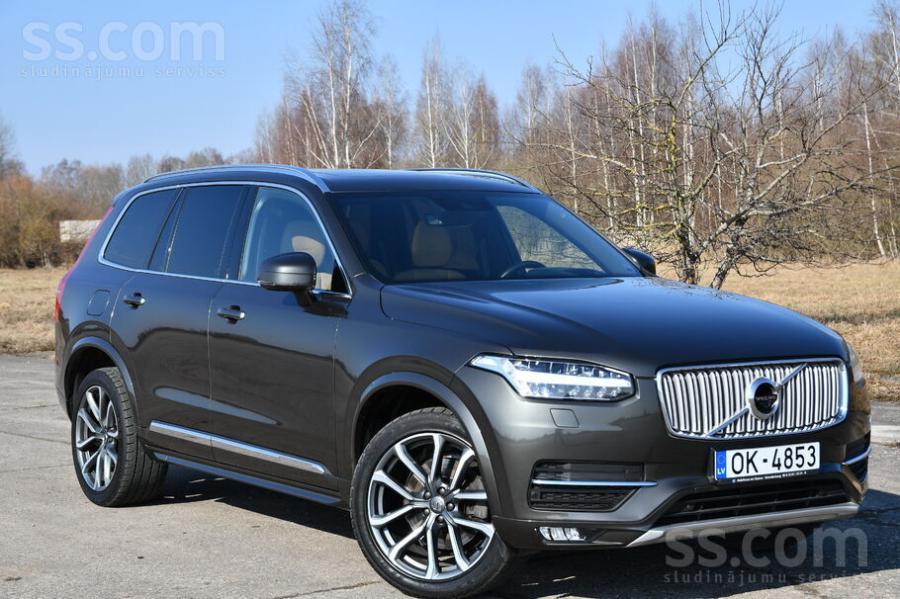 Grey Volvo XC90 2019 in Riga, with an engine capacity of 2.00 L and mileage of 0 thousand km for 27950 €, photo 7 on AUTOMOTO.COM.LV