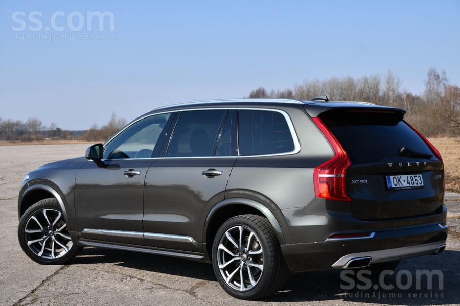 Grey Volvo XC90 2019 in Riga, with an engine capacity of 2.00 L and mileage of 0 thousand km for 27950 €, photo 10 on AUTOMOTO.COM.LV