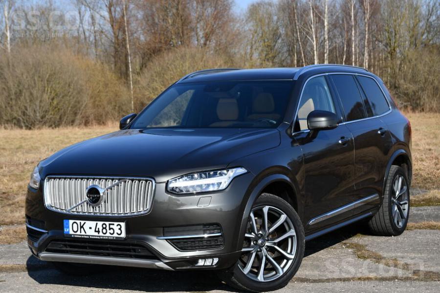 Grey Volvo XC90 2019 in Riga, with an engine capacity of 2.00 L and mileage of 0 thousand km for 27950 €, photo 11 on AUTOMOTO.COM.LV
