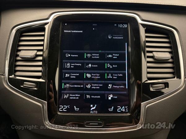 Grey Volvo XC90 2020 in Tallinn, with an engine capacity of 2.00 L and mileage of 111 thousand km for 40900 €, photo 9 on AUTOMOTO.COM.LV