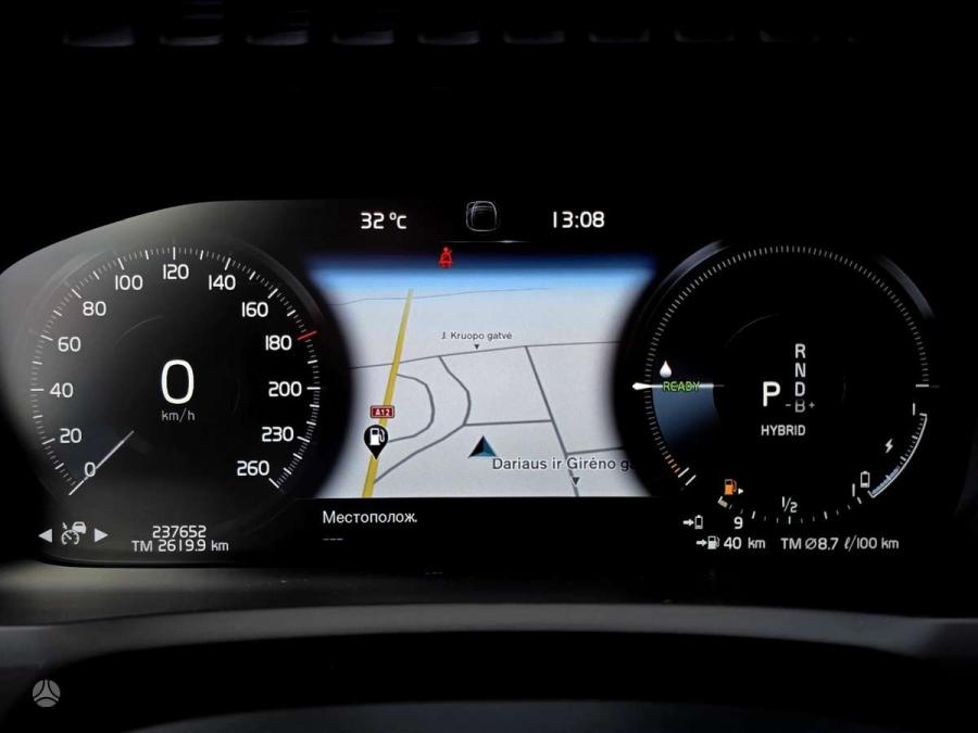 Серый Вольво ХС90 2020 в Таураге, объемом двигателя 1.97 л и пробегом 238 тыс. км за 24400 €, фото 19 на AUTOMOTO.COM.LV