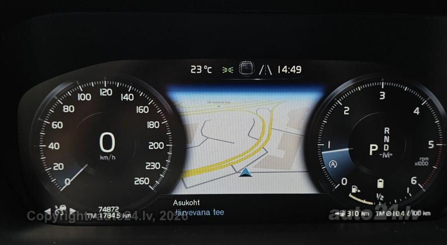 Pelēks Volvo XC90 2020 Tallina, ar dzinēja tilpumu 2.00 L un nobraukumu 75 tūkst. km par 43990 €, foto 6 vietnē AUTOMOTO.COM.LV