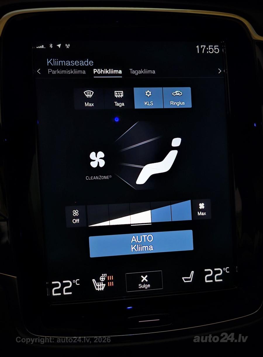 Pelēks Volvo XC90 2020 Tallina, ar dzinēja tilpumu 2.00 L un nobraukumu 75 tūkst. km par 43990 €, foto 24 vietnē AUTOMOTO.COM.LV