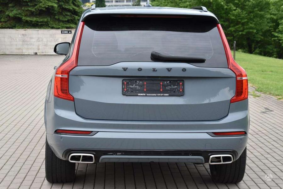 Grey Volvo XC90 2020 in Vilnius, with an engine capacity of 1.97 L and mileage of 310 thousand km for 26000 €, photo 9 on AUTOMOTO.COM.LV