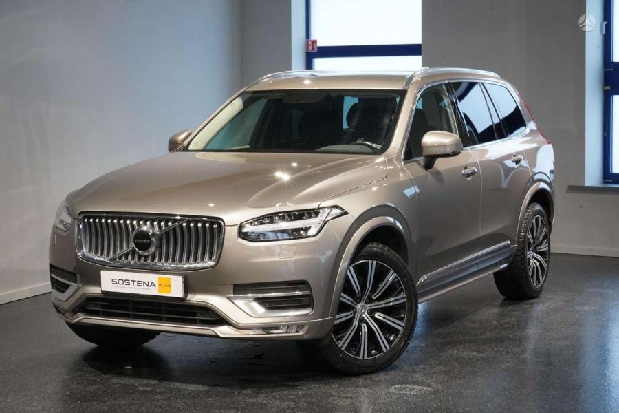 Grey Volvo XC90 2021 in Vilnius, with an engine capacity of 1.97 L and mileage of 179 thousand km for 33400 €, photo 1 on AUTOMOTO.COM.LV