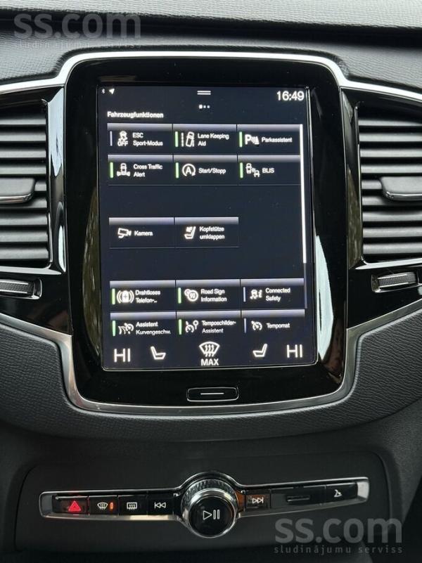 Grey Volvo XC90 2021 in Riga, with an engine capacity of 2.00 L and mileage of 0 thousand km for 34800 €, photo 9 on AUTOMOTO.COM.LV