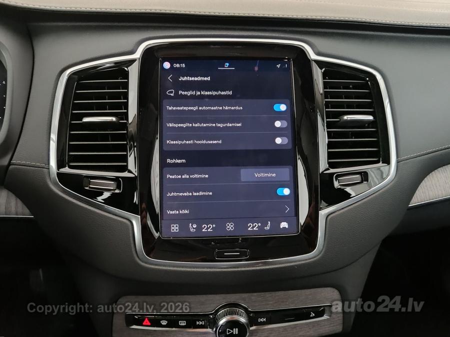 Pelēks Volvo XC90 2023 Tallina, ar dzinēja tilpumu 2.00 L un nobraukumu 78 tūkst. km par 55990 €, foto 22 vietnē AUTOMOTO.COM.LV