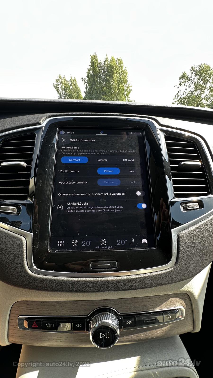 Pelēks Volvo XC90 2023 Tartu, ar dzinēja tilpumu 2.00 L un nobraukumu 57 tūkst. km par 49500 €, foto 15 vietnē AUTOMOTO.COM.LV