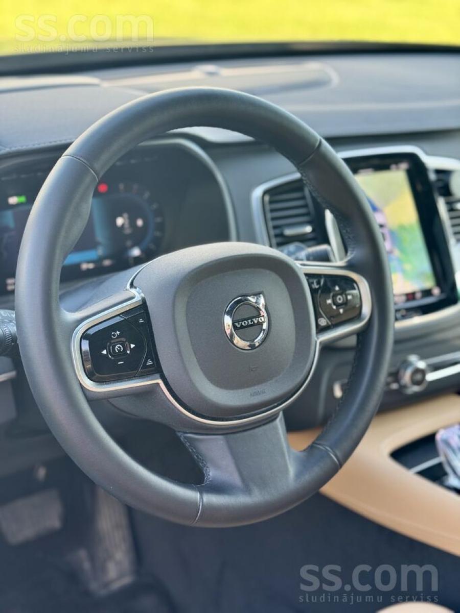 Grey Volvo XC90 2024 in Riga, with an engine capacity of 2.00 L and mileage of 18 thousand km for 59900 €, photo 11 on AUTOMOTO.COM.LV
