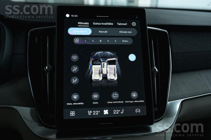 Pelēks Volvo XC90 2025 Rīga, ar dzinēja tilpumu 2.00 L un nobraukumu 36 tūkst. km par 59900 €, foto 28 vietnē AUTOMOTO.COM.LV