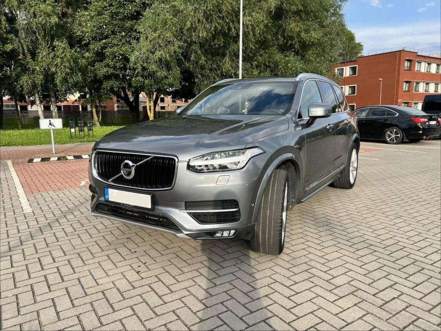 Pelēks Volvo XC90 2018 Klaipėda, ar dzinēja tilpumu 1.97 L un nobraukumu 181 tūkst. km par 23900 €, foto 1 vietnē AUTOMOTO.COM.LV