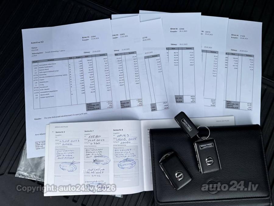 Grey Volvo XC90 2017 in Tallinn, with an engine capacity of 2.00 L and mileage of 200 thousand km for 23990 €, photo 28 on AUTOMOTO.COM.LV