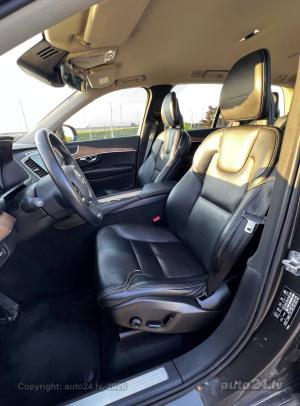 Grey Volvo XC90 2019 in Riga, with an engine capacity of 2.00 L and mileage of 121 thousand km for 32555 €, photo 14 on AUTOMOTO.COM.LV