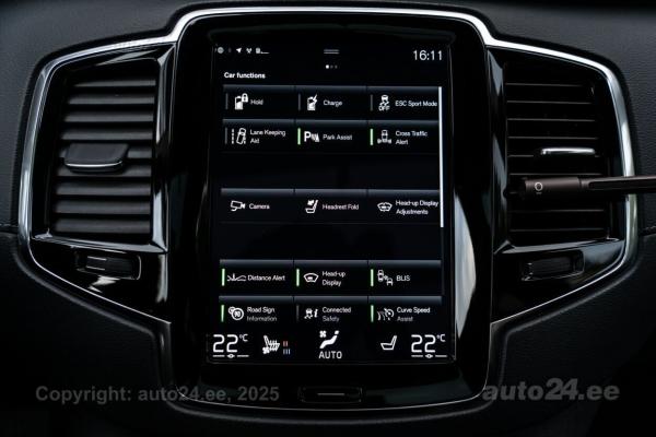 Grey Volvo XC90 2020 in Keila, with an engine capacity of 2.00 L and mileage of 81 thousand km for 55000 €, photo 11 on AUTOMOTO.COM.LV