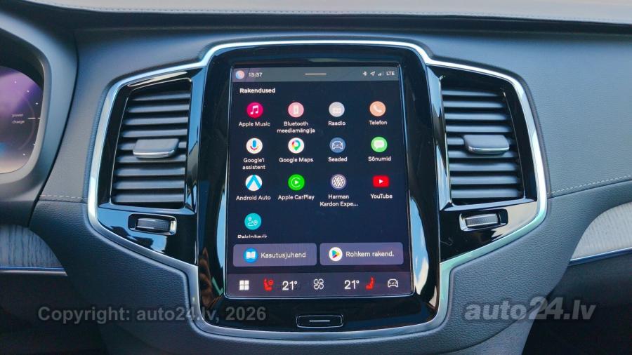 Pelēks Volvo XC90 2022 Tallina, ar dzinēja tilpumu 2.00 L un nobraukumu 133 tūkst. km par 44900 €, foto 24 vietnē AUTOMOTO.COM.LV