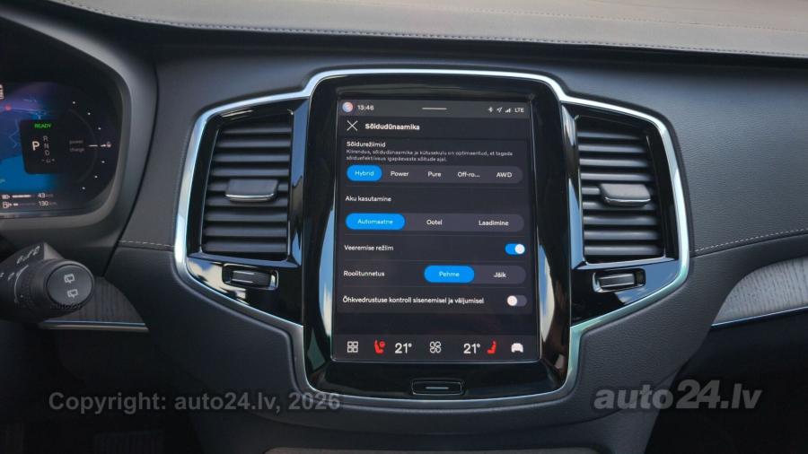 Pelēks Volvo XC90 2022 Tallina, ar dzinēja tilpumu 2.00 L un nobraukumu 133 tūkst. km par 44900 €, foto 27 vietnē AUTOMOTO.COM.LV
