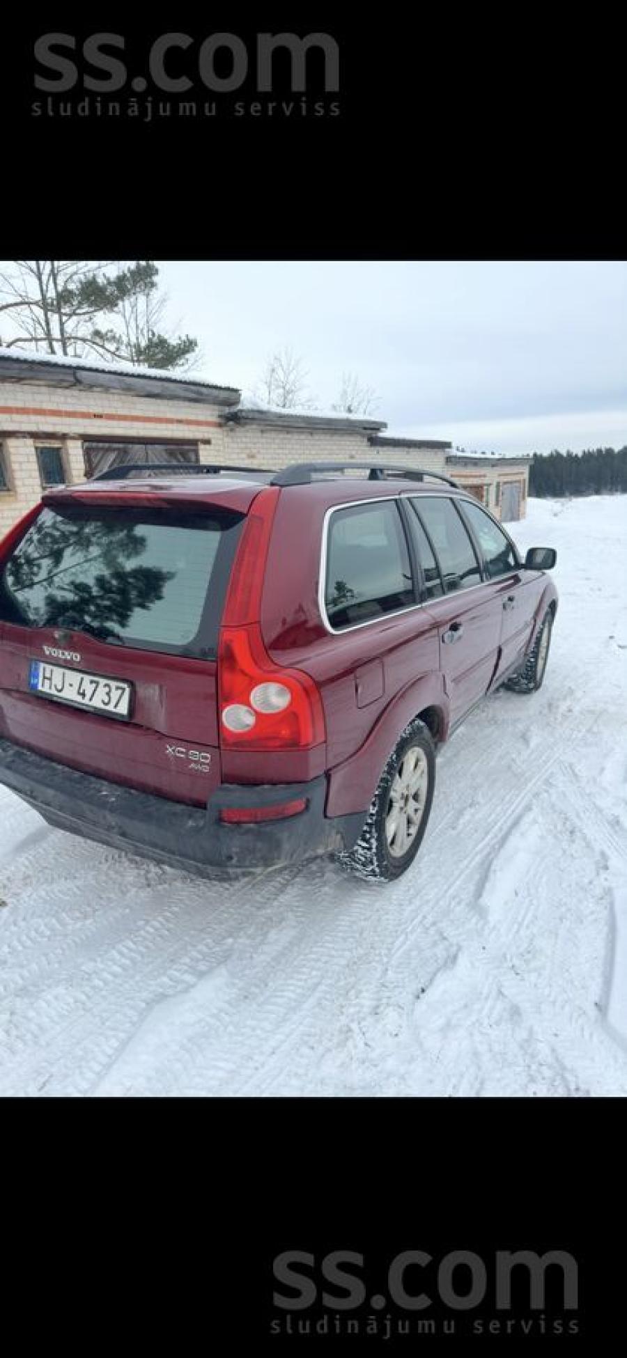 Красный Вольво ХС90 2003 в Мадона, объемом двигателя 2.90 л и пробегом 443 тыс. км за 1300 €, фото 5 на AUTOMOTO.COM.LV