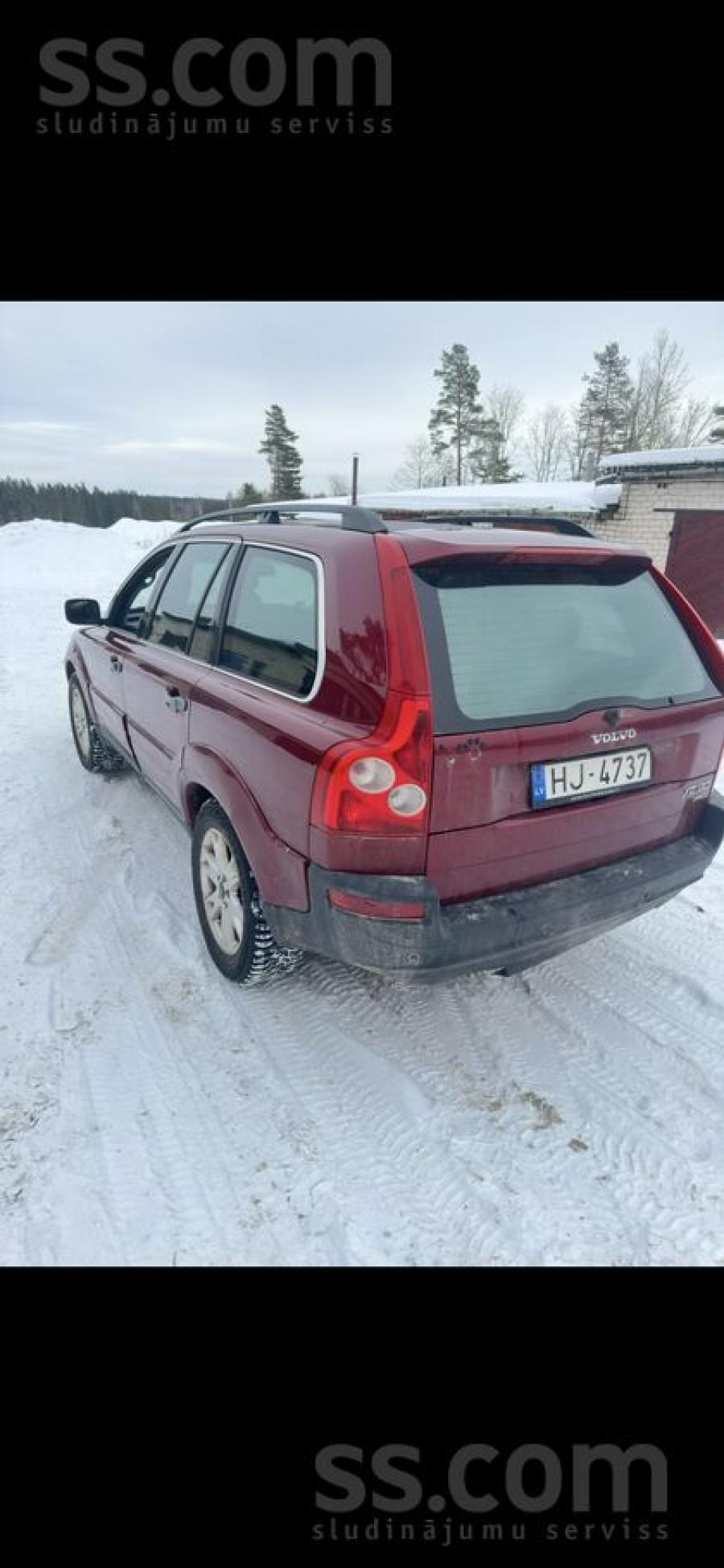 Красный Вольво ХС90 2003 в Мадона, объемом двигателя 2.90 л и пробегом 443 тыс. км за 1300 €, фото 7 на AUTOMOTO.COM.LV