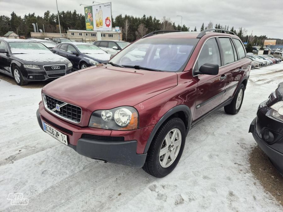 Sarkans Volvo XC90 2004 Utena, ar dzinēja tilpumu 2.40 L un nobraukumu 305 tūkst. km par 3700 €, foto 2 vietnē AUTOMOTO.COM.LV