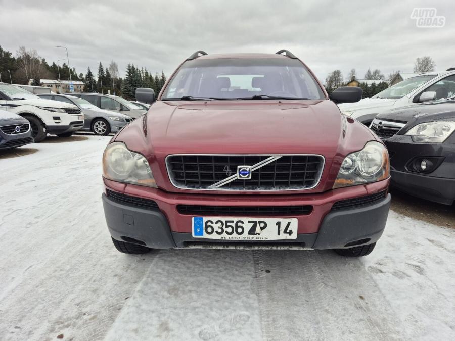 Sarkans Volvo XC90 2004 Utena, ar dzinēja tilpumu 2.40 L un nobraukumu 305 tūkst. km par 3700 €, foto 5 vietnē AUTOMOTO.COM.LV